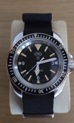 CWC 1983 Navy/ Marine Divers Quartz Watch Re-Issue RN300-83 T Dial,007 ...