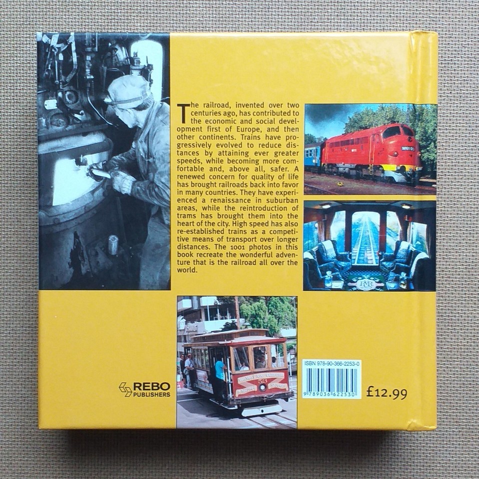 Trains 1001 photographs hardback book (very thick) 2008, used but good ...
