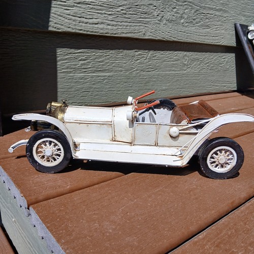 Vintage Large Metal Model Car – Antique Style Roadster – 14" x 6.5 ...