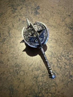 McFarlane Toys Kickstarter Medieval Spawn Silver fodder Mace | eBay