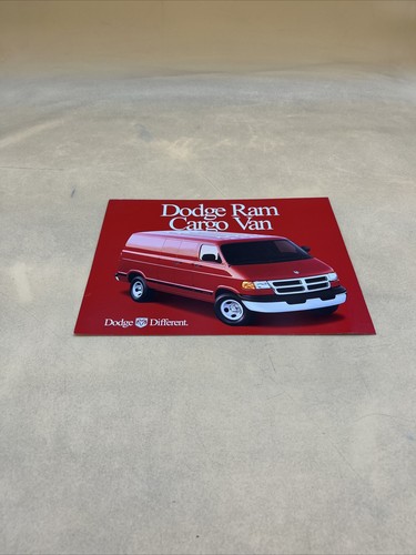 DODGE RAM CARGO VAN DEALER SHOWROOM SALES BROCHURE SHEET AD FLYER ...