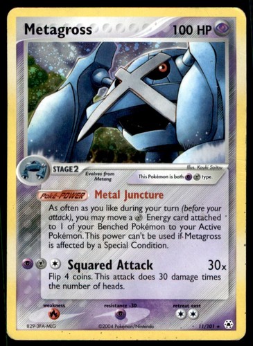 2004 Pokemon EX - Hidden Legends Metagross #11 Heavy Play | eBay