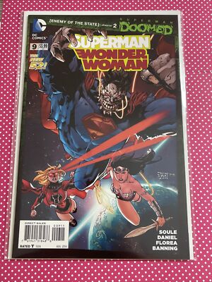 SUPERMAN WONDER WOMAN #9 TONY DANIEL DOOMED MAIN COVER 2014 charles ...