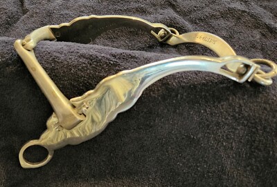 Sliester Stainless steel scalloped shanked snaffle bit 5 1/4" | eBay