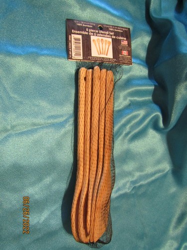 Cooks Corner 5 Piece Bamboo Kitchen Utensils Set | eBay