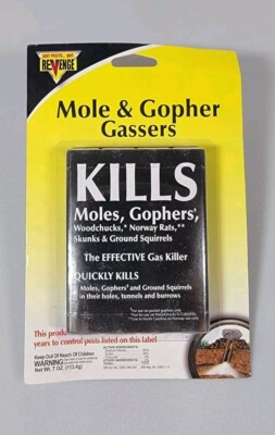 Revenge Mole & Gopher Gasser 4 Gassers per Pack! | eBay