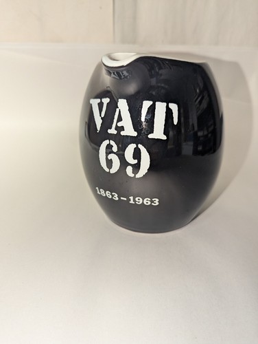 Vintage 1863-1963 VAT 69 SCOTCH WHISKEY 100th Anniv. Jug / Pitcher GC ...