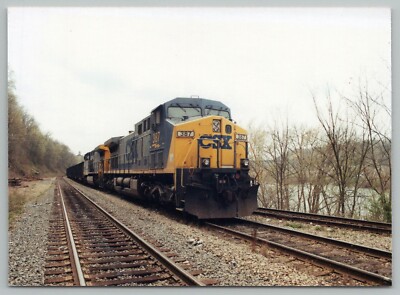 Railroad Photo - CSX #387 Diesel Locomotive 1990s Freight Train | eBay