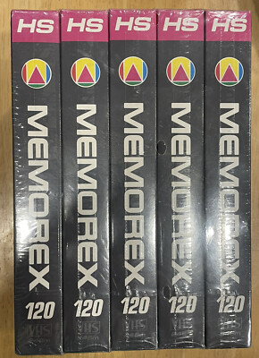 Memorex 5 Pack T-120 VHS Tapes | eBay