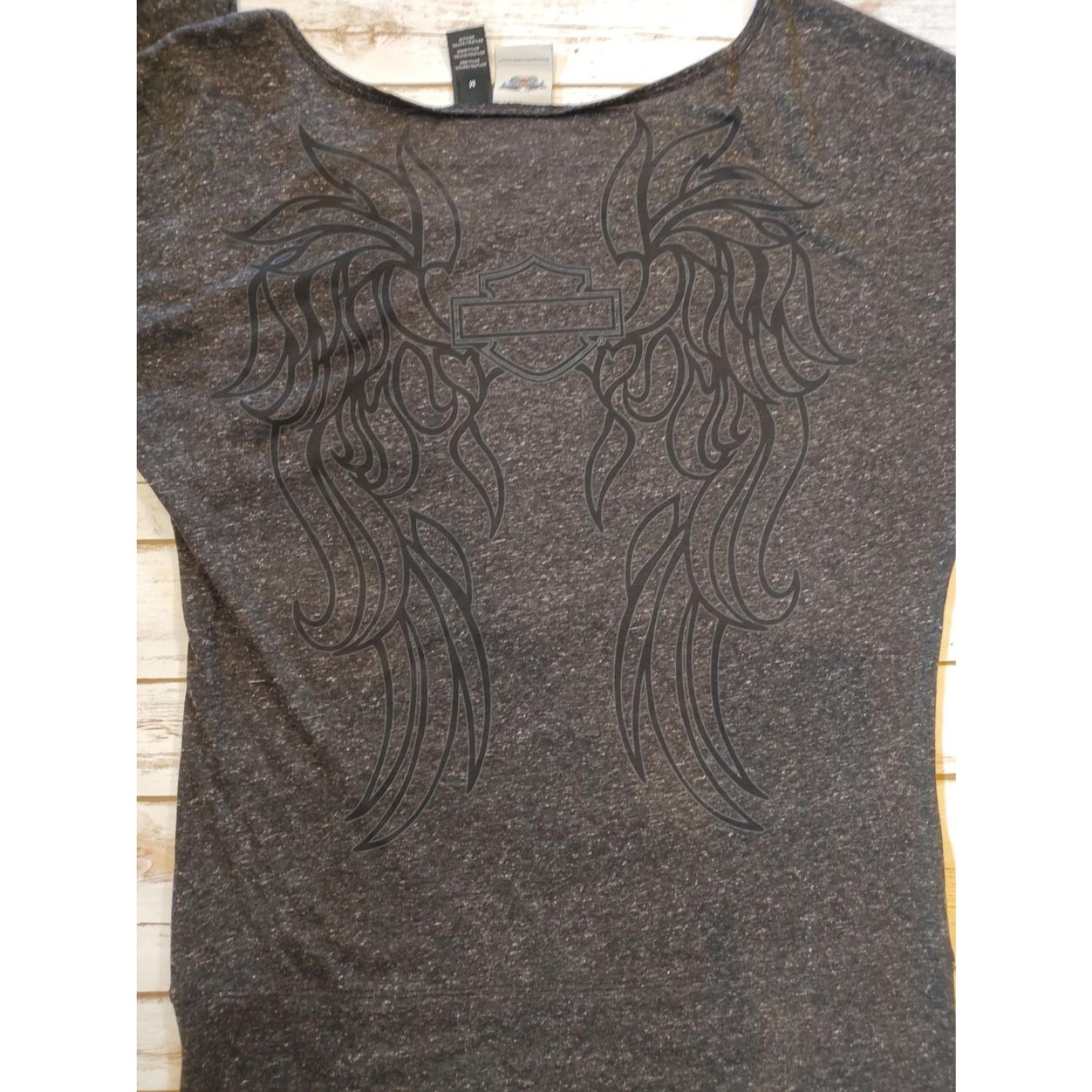 Harley Davidson Woman's Medium Angel Wing Top with Sp… - Gem
