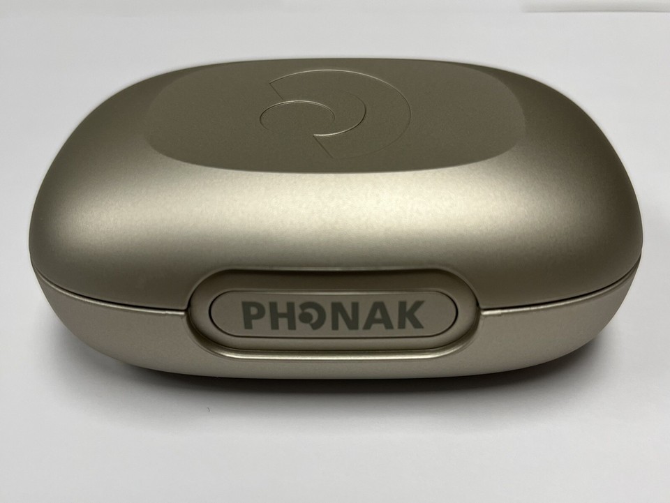 New Small Phonak Hearing Aid Case Approx 3 x 2.25 x 1 Inches. Made by ...