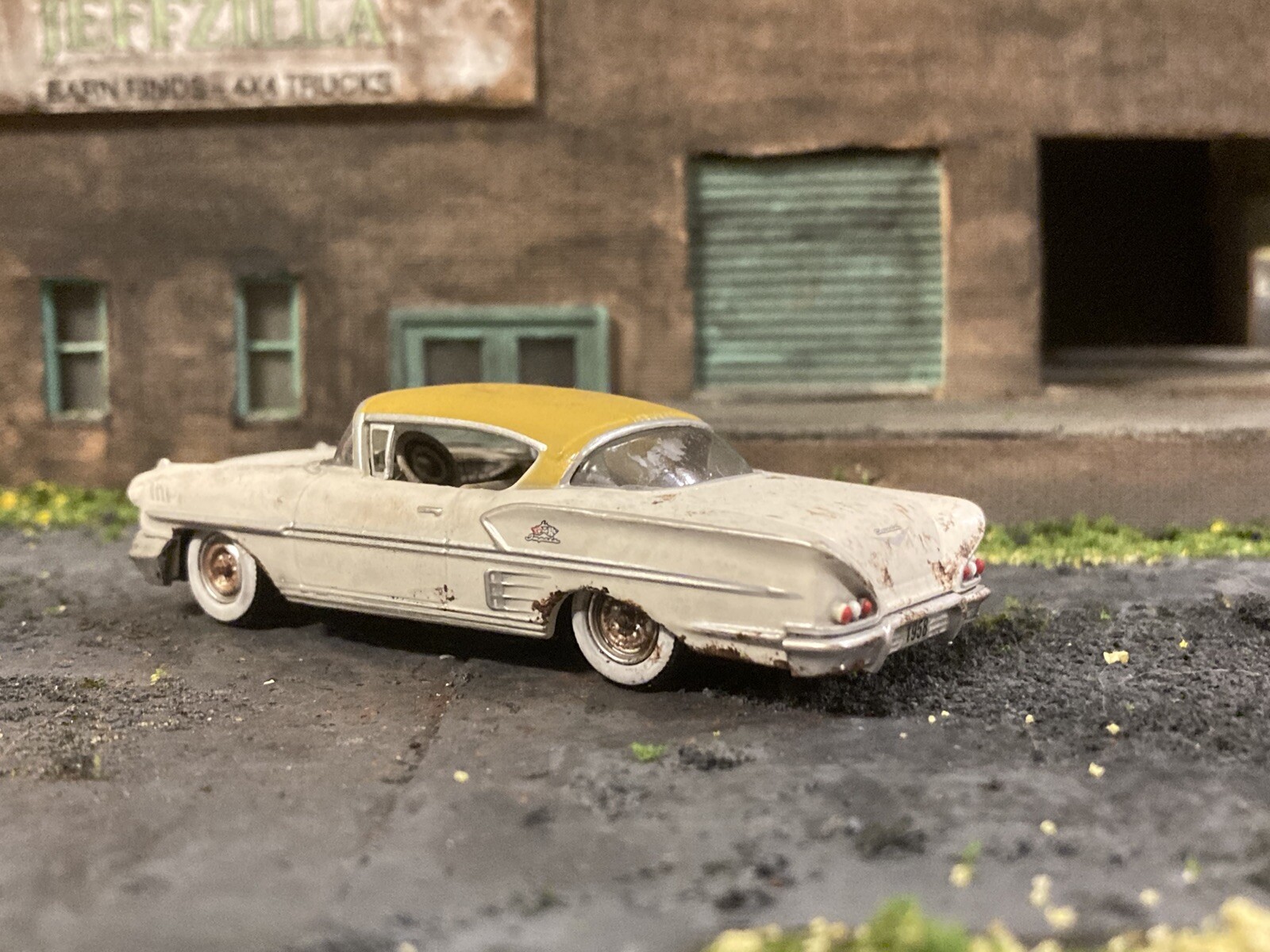 1958 Chevy Impala Rusty Weathered Custom 1/64 Diecast Project Car Barn ...