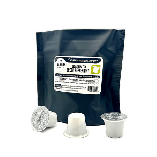 Decaf Green Peppermint tea pods Nespresso OriginalLine compatible | eBay