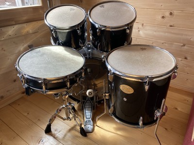 Stagg Drum Kit, Black, 18” Bass, 10”, 12” 14” Toms | eBay UK