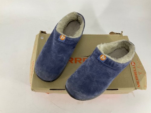 WOMENS MERRELL J63194 PRIMO CHILL SLIDE SUEDE CLOG SHOES SIZE 9 BLUE | eBay