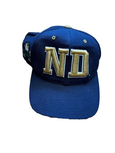 Vintage Notre Dame ND Initials Logo Drew Pearson Snapback Hat | eBay