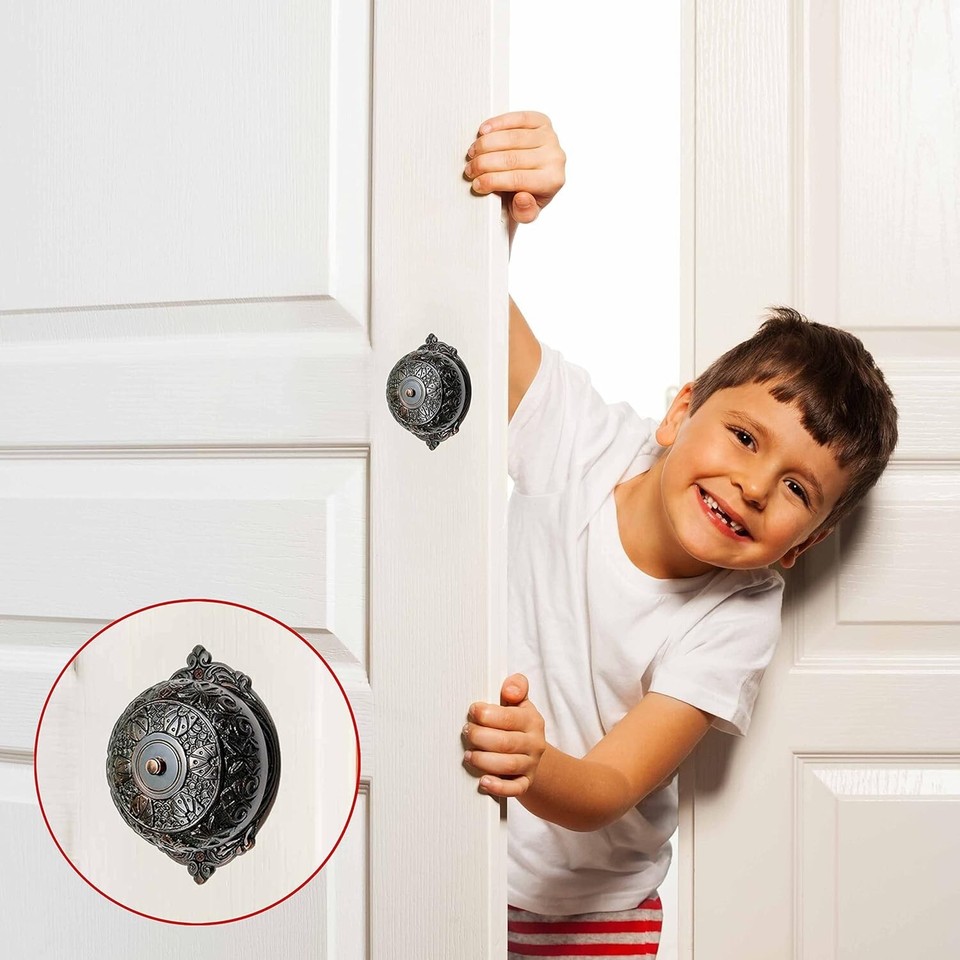 Victorian Style Twist Bell Vintage Look Doorbell Ringer Antique Front ...