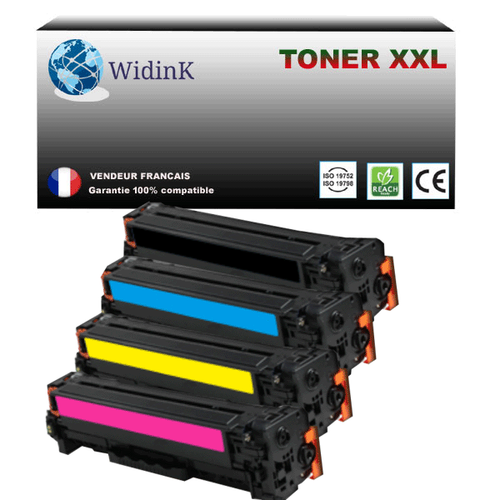 4 Toners compatible avec HP Color LaserJet Pro M254dw, M254nw, CF540/1 ...