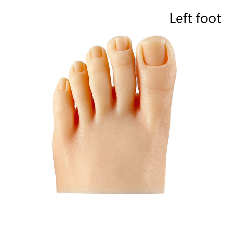 Nail Practice Foot Mannequin with Fake Toes for Training Nail Display ...