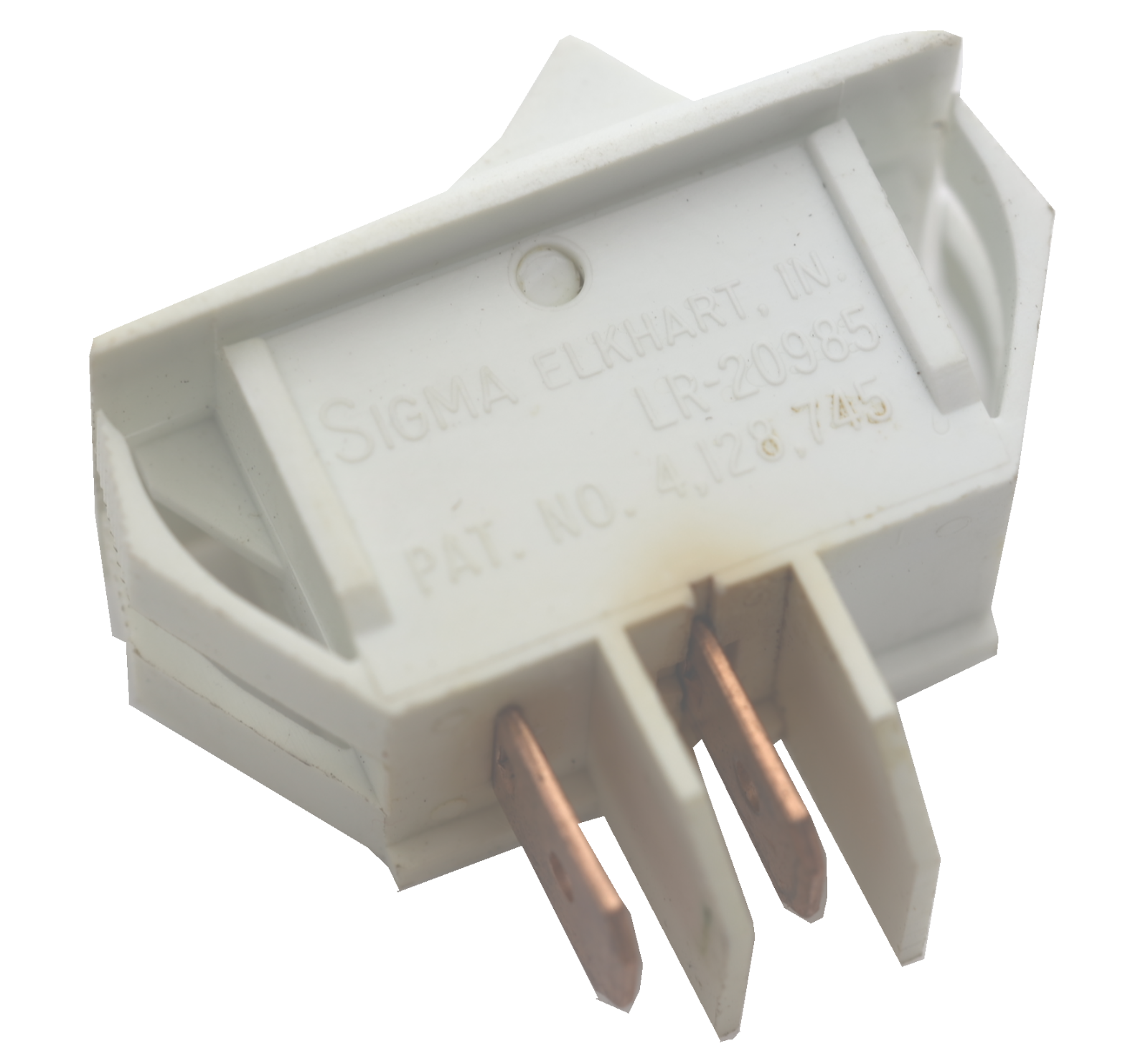 Sigma ON/OFF Rocker Switch 20A 14V DC WHITE, for RV 12V, 2-Pin, SPST | eBay