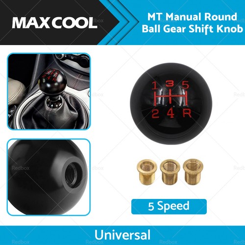 1 Set Gear Shift Knob Universal 5 Speed Car MT Manual Round Ball ...