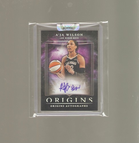 aja wilson 2024 origins wnba autograph 1/1,world's best,goat.las vegas ...