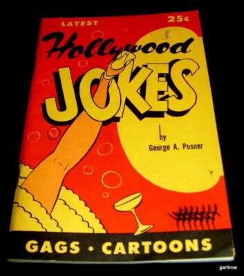 HOLLYWOOD JOKES 1953 BOOK MOVIE & TV STARS QUIPS HUMOR & COMICS GEORGE ...