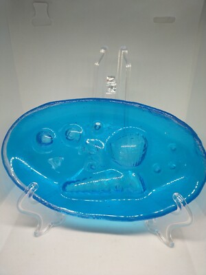 Art Glass Plate Slump Glass | eBay Australia