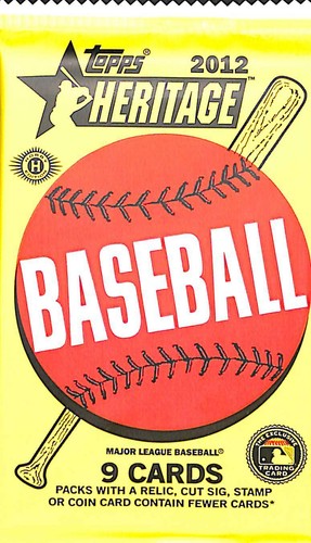 2012 Topps Heritage Baseball Sealed Hobby Pack | eBay