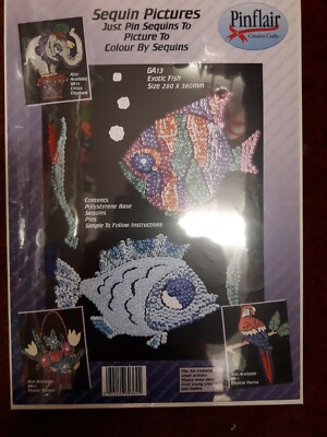 Pinflair Sequin Picture Kit ~ exotic fish | eBay UK