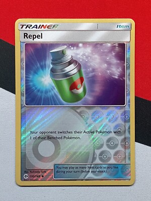 Repel Reverse Holo Trainer 130/149 Pokemon Sun & Moon Base NM | eBay