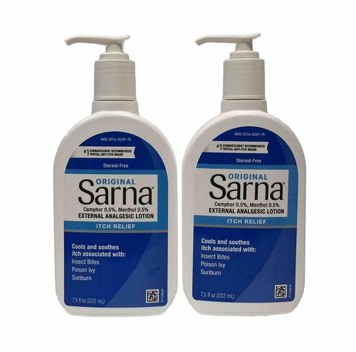 Sarna Original Steroid Free Anti-Itch Cooling Soothing Lotion Exp. 7/25 ...