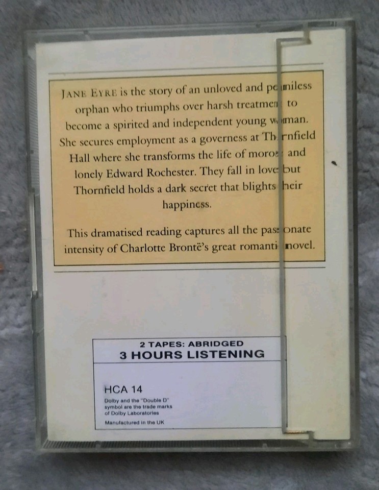 Jane Eyre by Charlotte Bronte (Cassette, 1990) | eBay UK