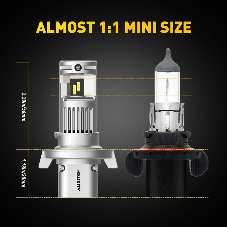 CANBUS Error Free 9008 LED Headlight Bright 6000K White 9005 Lamps ...