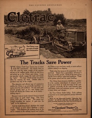 1919 Cletrac original Tractor ad - Scarce | eBay