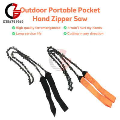 Portable Pocket Hand Zipper Saw Garden Logging Chainsaw Outdoor Wire ...