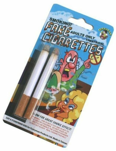 2 Fake Puff Stage Cigarettes Fags Smoking Prop Funny Joke Cigarette ...