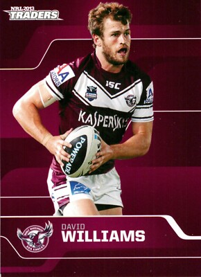 2013 MANLY SEA EAGLES NRL Card DAVID WILLIAMS | eBay Australia
