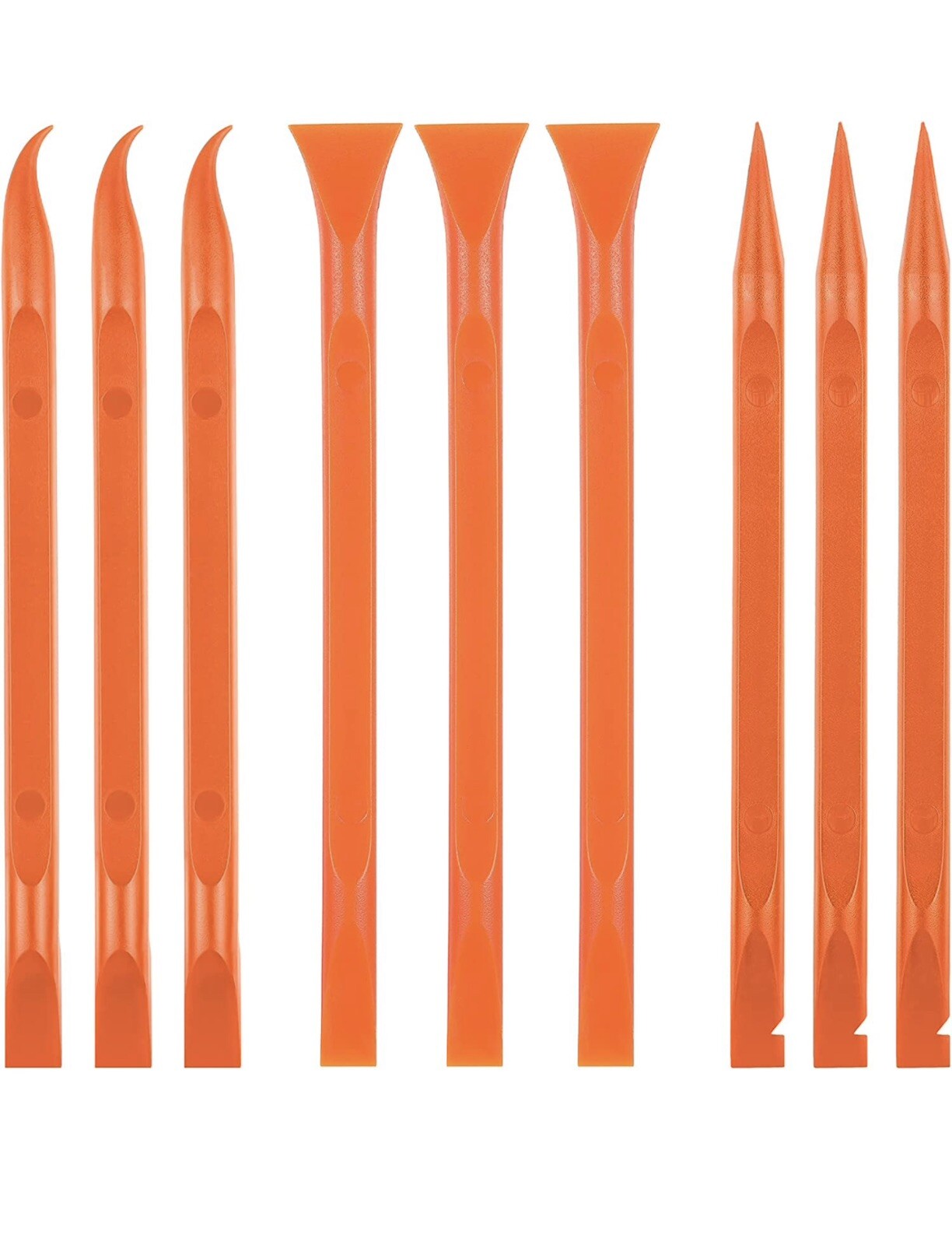 9PC Plastic Scraper Tool Scratch Free Plastic Label Scraper Cleaning ...