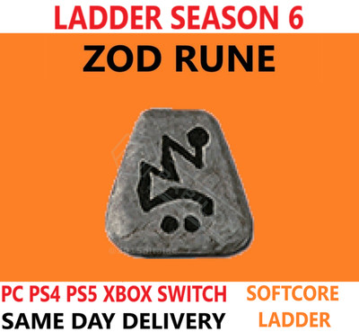 PC PS4 PS5 XBOX SWITCH LADDER ZOD RUNE DIABLO 2 RESURRECTED D2R ITEMS ...