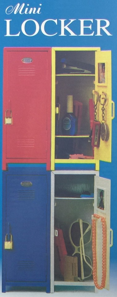 Silver Mini Metal Locker Kids Treasure Box, 4.25"w x 4.5"d x 10.75"h ...