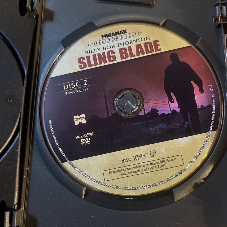 Sling Blade (DVD, 2005, 2-disc, Special Edition) Billy Bob Thornton ...