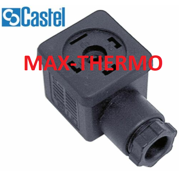 POWER SOCKET PLUG TYPE DIN 43650A SCREW COFFEE MACHINES 9150/R01 CASTEL ...