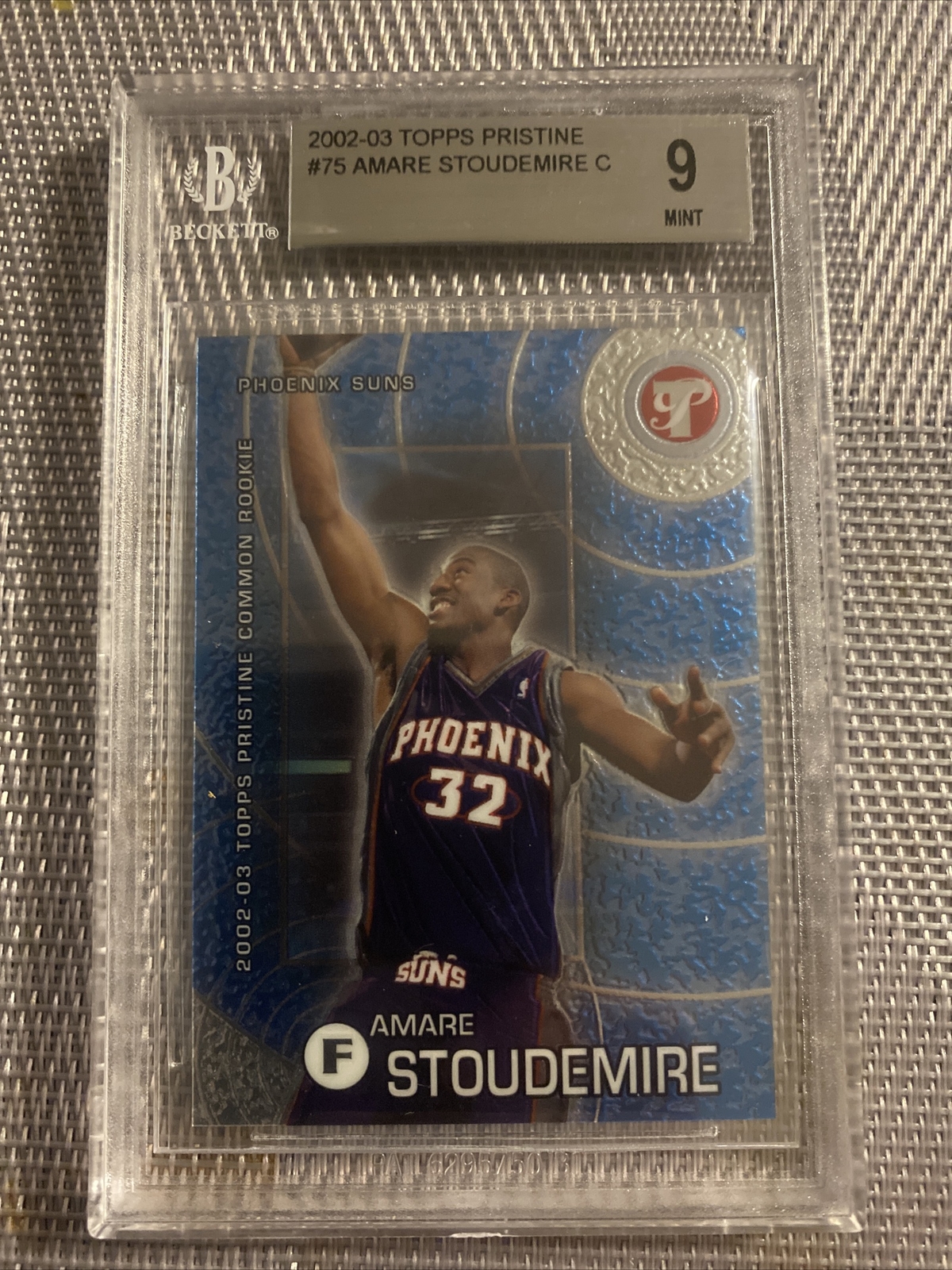 2002-03 TOPPS PRISTINE AMARE STOUDEMIRE COMMON ROOKIE BGS 9 MINT ...