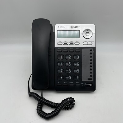 AT&T ML17929 2-Line Corded Telephone, Black No Power Adapter | eBay