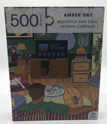 Amber Day Spin Master 500 Piece Jigsaw Puzzle MovieFlix and Chill New ...