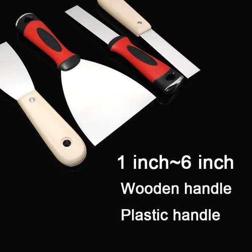 1-6inch Wallpaper Scraper Wide Matal Remover Blade Decorator Wooden ...