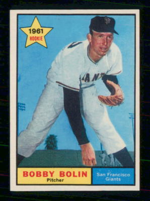 1961 TOPPS BASEBALL # 449 BOBBY BOLIN RC INV J8735 | eBay