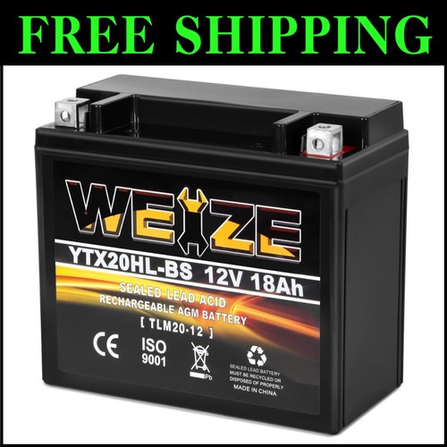 Lightweight 12V Motorcycle Battery: Compact AGM Design for ATVs ...