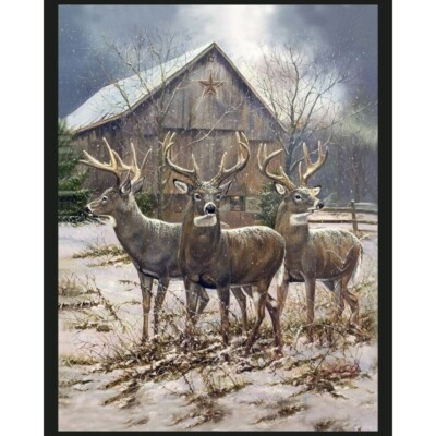 Three Kings - Deer Buck - Fabric Quilt Panel 36" x 45" | eBay